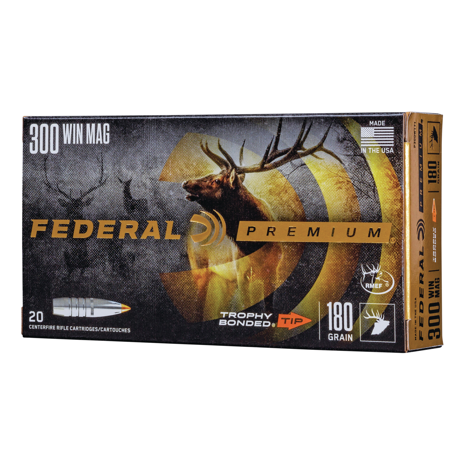 Federal Premium Vital-Shok Trophy Bonded Tip .300 WSM 180 Grain Rifle ...
